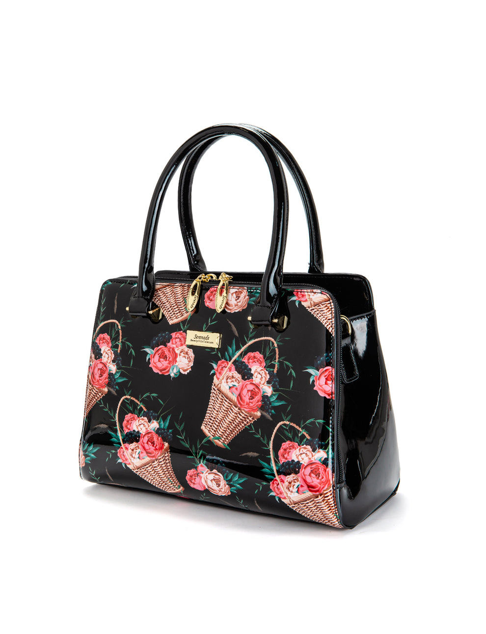 MABEL GRIP HANDLE LEATHER BAG- SF46-0343 – Serenade-Leather