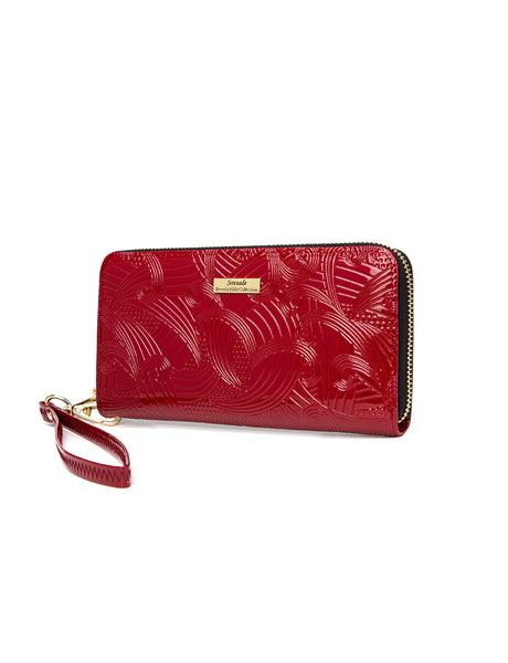 AMIRA ZIP AROUND LEATHER RFID WALLET- WSF4516-RED- NEW IN – Serenade ...
